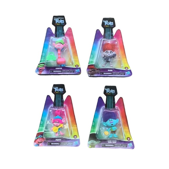 Hasbro | Toys | Bundle 4 Hasbro Trolls World Tour Figures Poppy Branch ...
